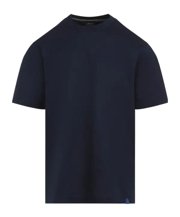 Brioni Short-sleeved Crewneck T-shirt - Navy