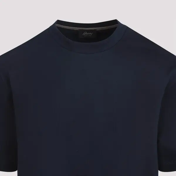 Brioni Short-sleeved Crewneck T-shirt - Navy