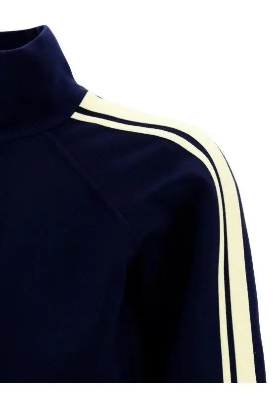 Bottega Veneta Zip-up Track Jacket With Contrast Ribbon Detail - Blue