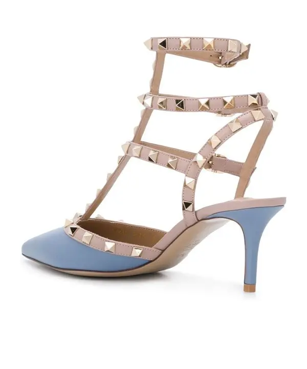 Valentino Garavani Rockstud 70mm Strappy Pumps
