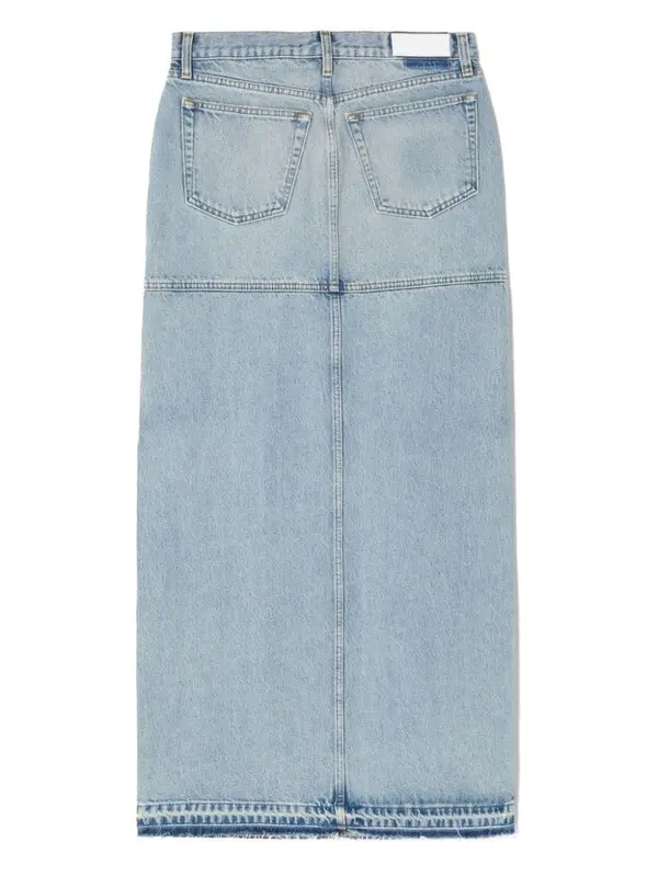 RE/DONE Mid Rise Split Maxi Skirt