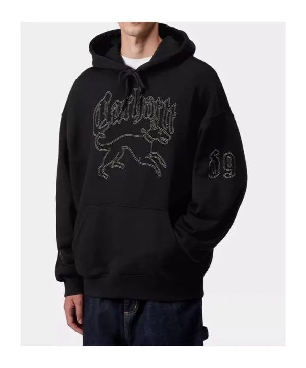 Carhartt Work In Progress Hooded Sweatshirt With Graphic Embroidery
