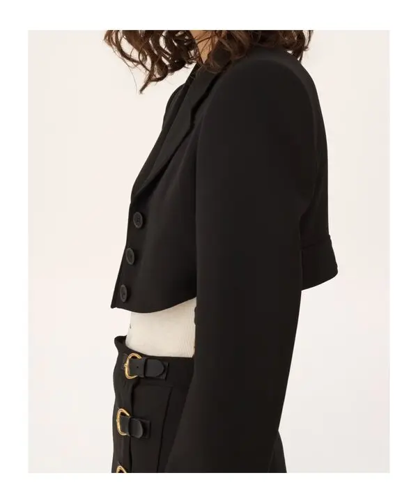 Chloé Cropped Blazer With Belt Detail
