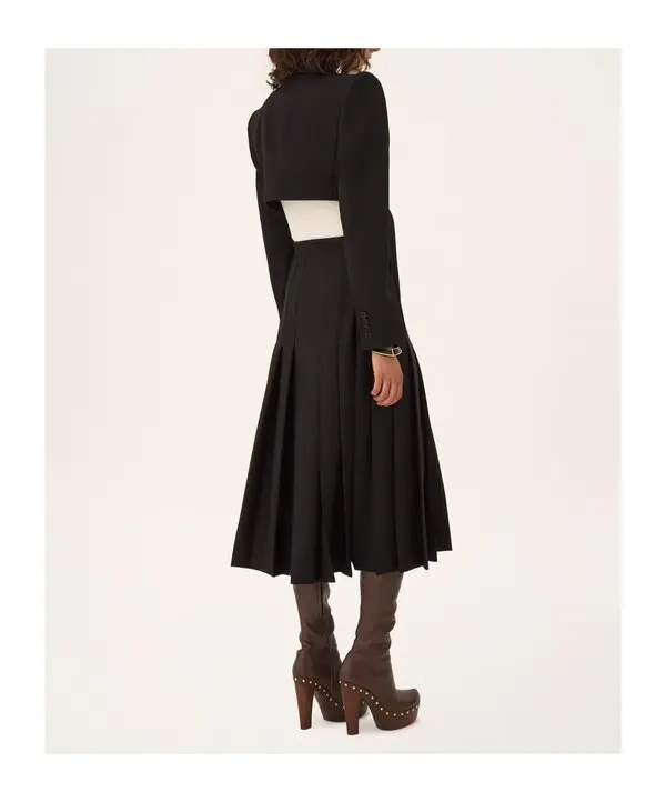 Chloé Cropped Blazer With Belt Detail