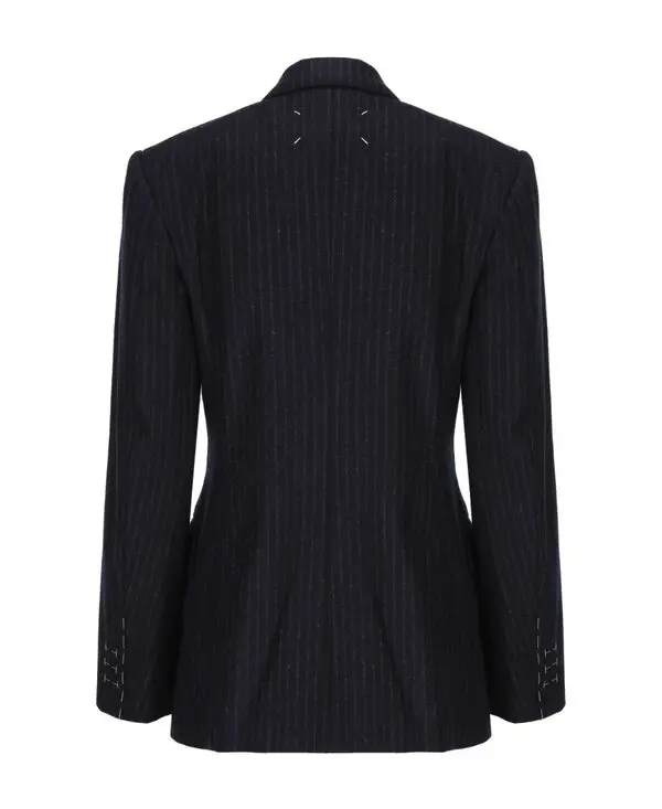 MAISON MARGIELA Double-breasted Striped Blazer