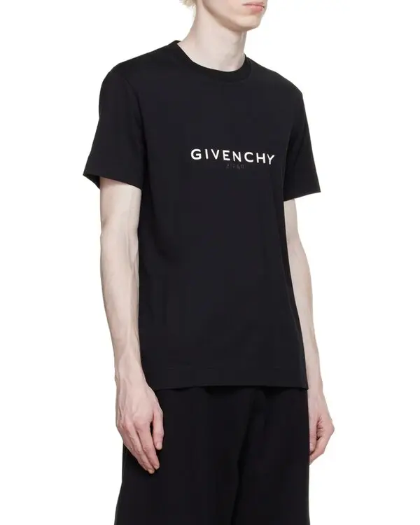 Givenchy Logo Printed Crewneck Slim Fit T-shirt
