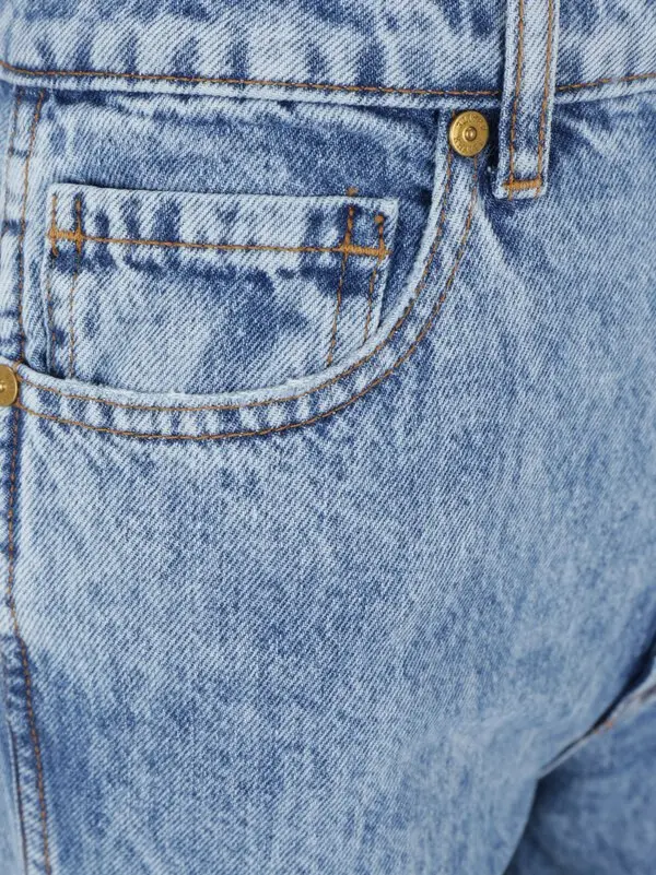 Khaite Mid-rise Straight-leg Washed Jeans