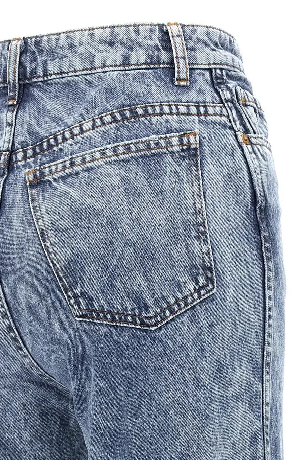Khaite Mid-rise Straight-leg Washed Jeans