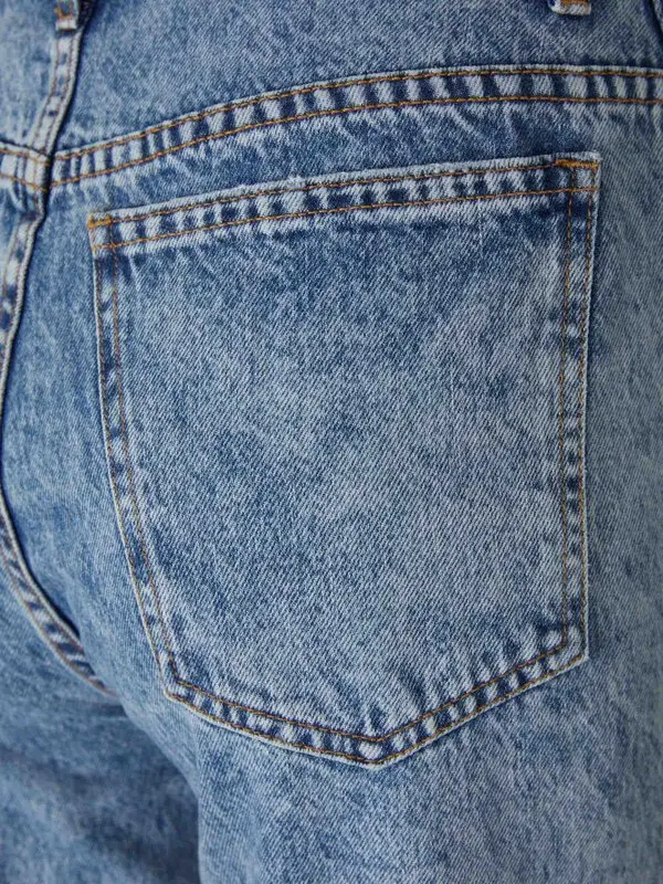 Khaite Mid-rise Straight-leg Washed Jeans