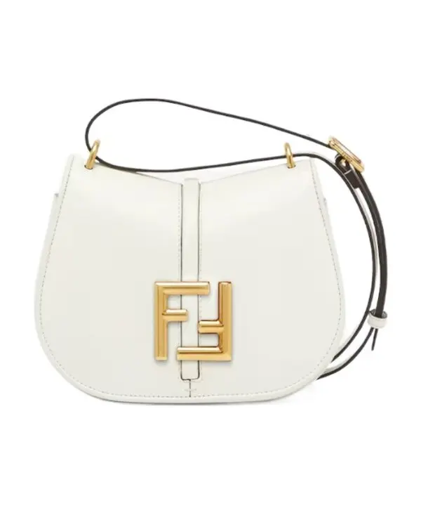 Fendi C'mon Small Satchel Bag - White