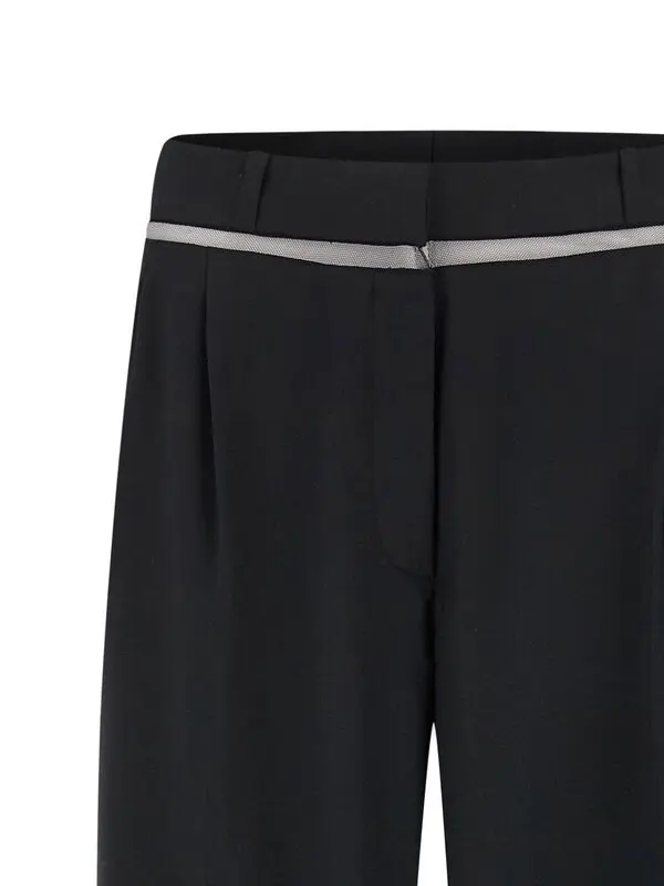 NENSI DOJAKA Anouk Virgin Wool Blend Pants With Tulle Inserts