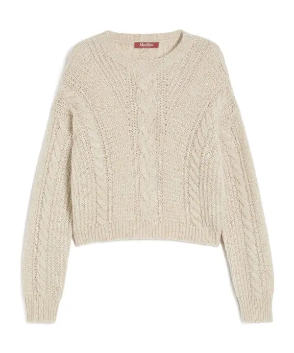 Max Mara Crasso Crewneck Ribbed Jumper - Beige