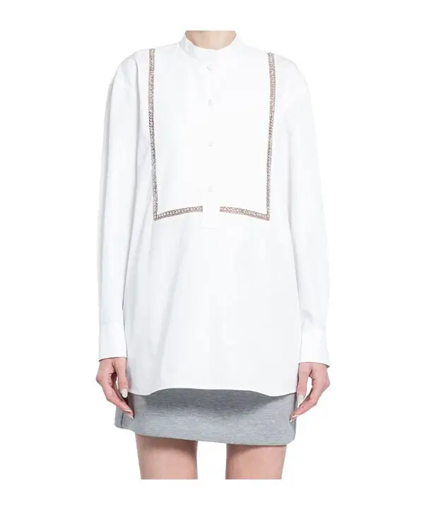 Gucci Embellished Poplin Blouse
