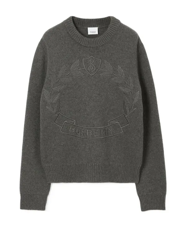 Burberry Embroidered Knitted Jumper