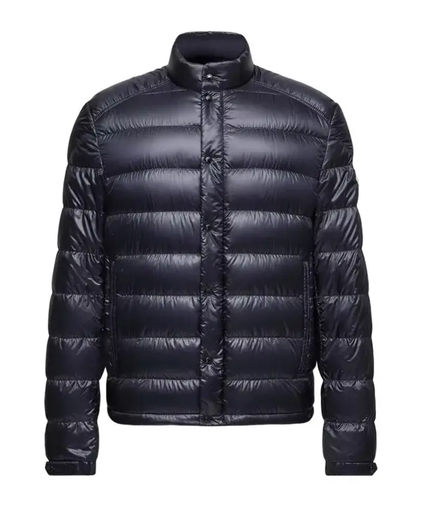 Moncler Shiny Padded Jacket With Snap Closure