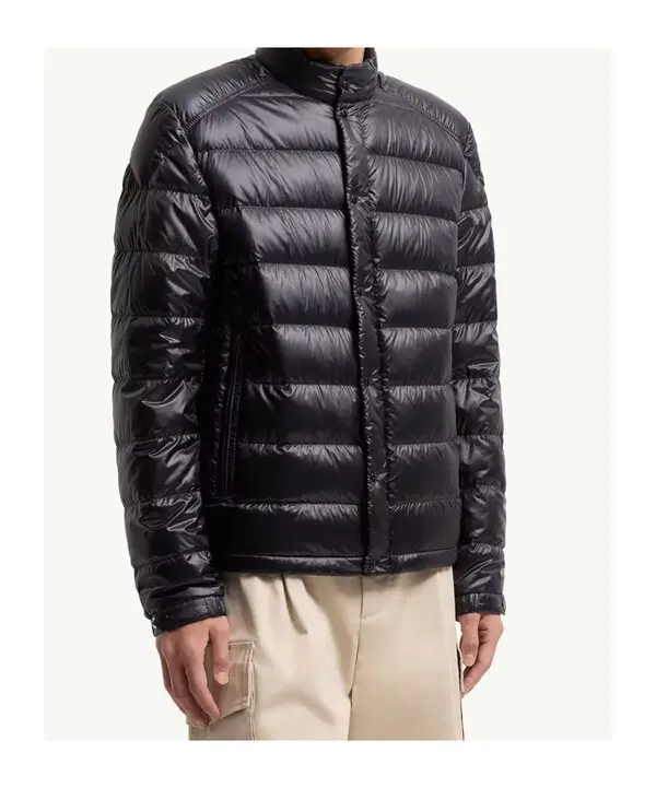 Moncler Shiny Padded Jacket With Snap Closure