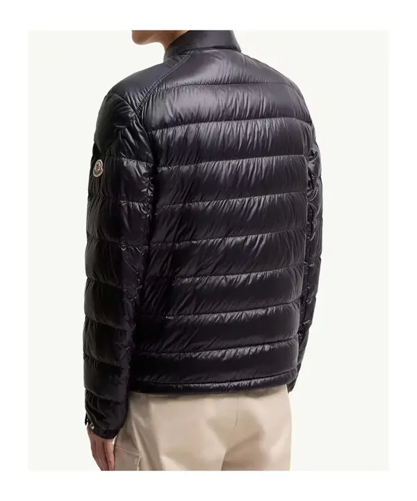 Moncler Shiny Padded Jacket With Snap Closure