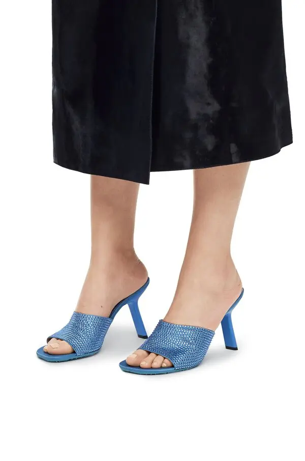 Loewe Embellished Slip-on Mules - Blue