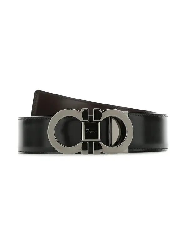 FERRAGAMO Gancini Buckle Belt - Black