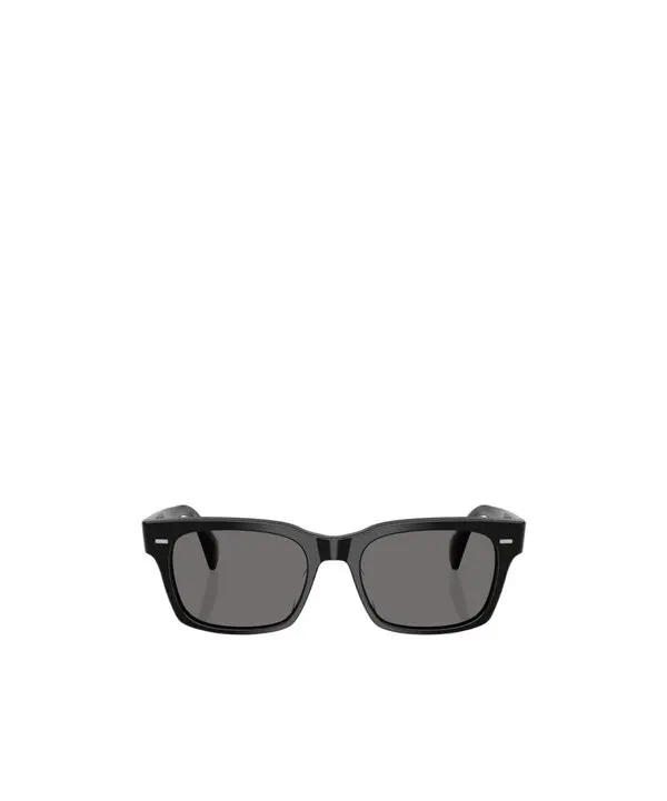 Oliver Spencer Ryce Square Frame Sunglasses - Black