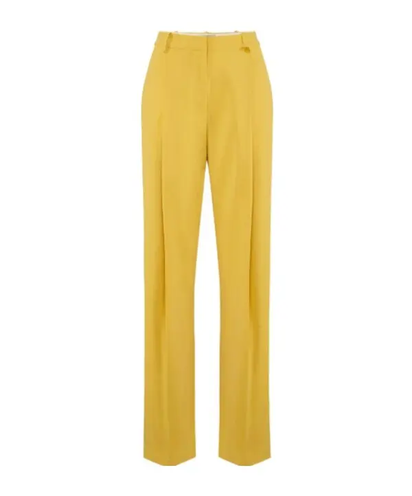 Elisabetta Franchi Pleated Wide-leg Trousers