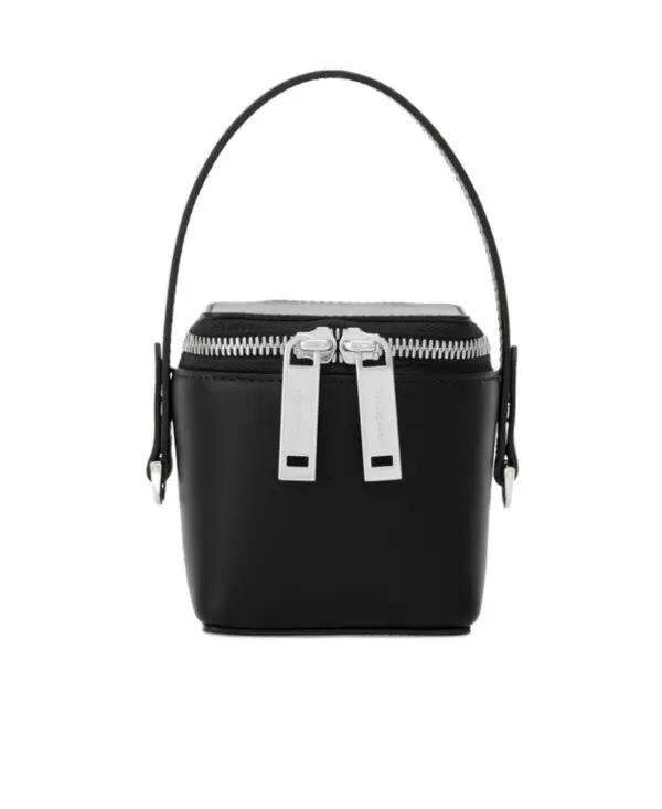 FERRAGAMO Micro Zip-around Mini Bucket Bag - Black