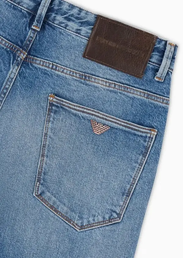 Emporio Armani Micro-elastic Narrow-leg Jeans