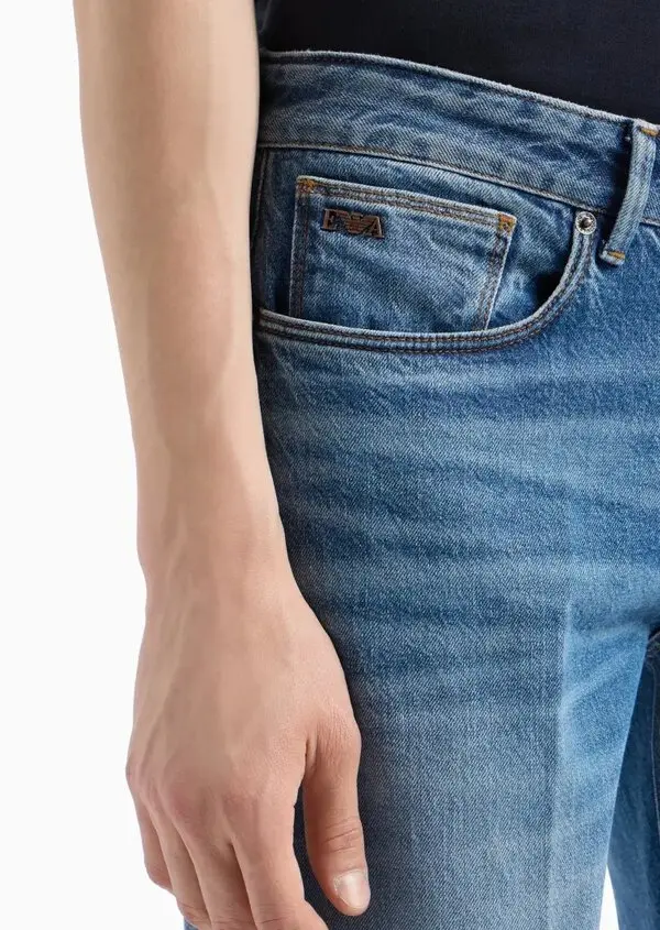 Emporio Armani Micro-elastic Narrow-leg Jeans