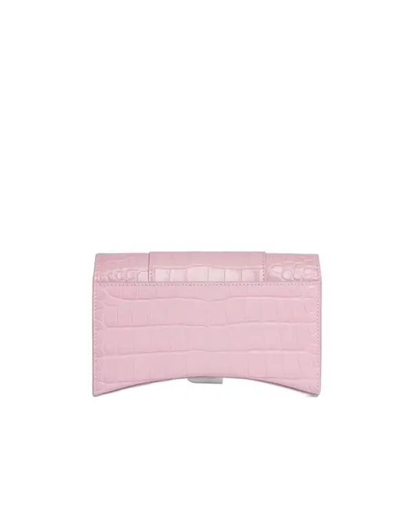 Balenciaga Hourglass Chain Wallet - Pink