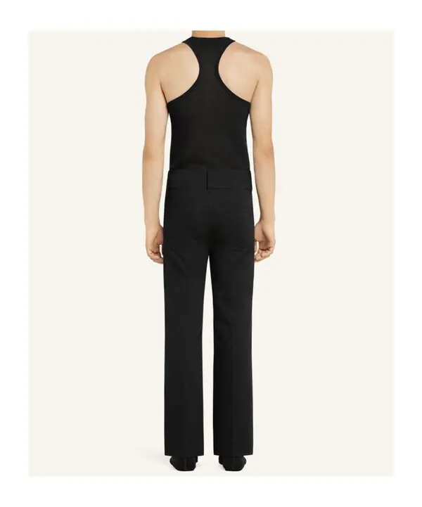 COURREGES Ac Logo Mesh Tank Top - Black
