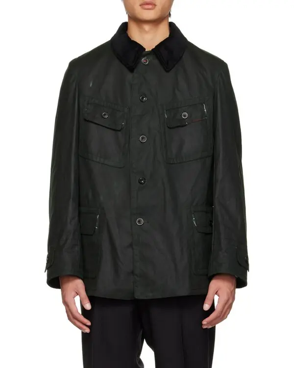 MAISON MARGIELA Lapel Collar Buttoned Long Sleeve Jacket