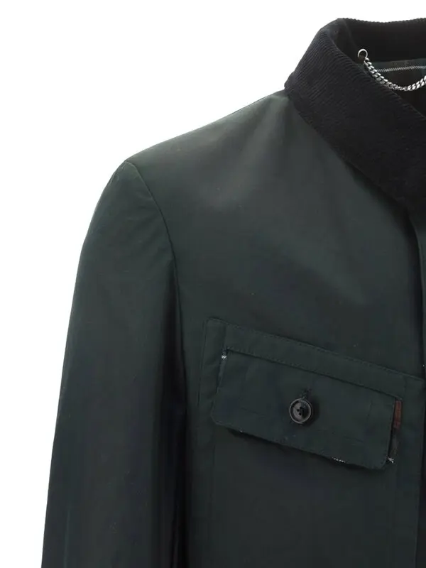 MAISON MARGIELA Lapel Collar Buttoned Long Sleeve Jacket