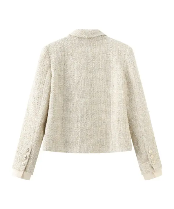 Marissa Chiara Long-sleeved Casual Jacket - White