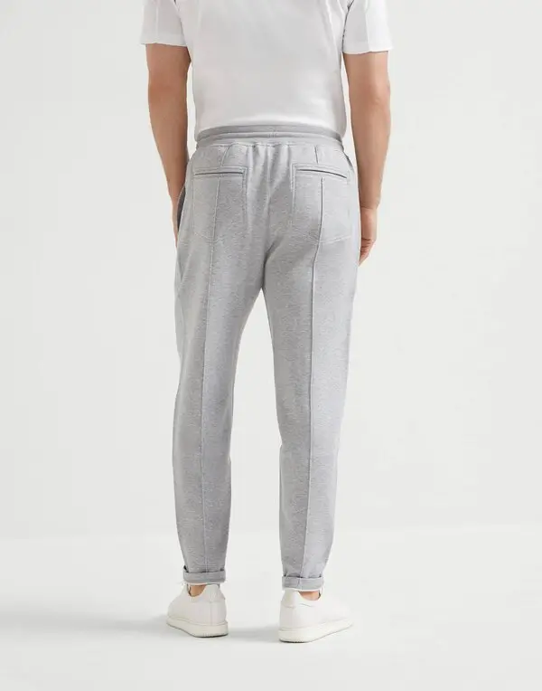 Brunello Cucinelli Ribbed Track Pants - Gray