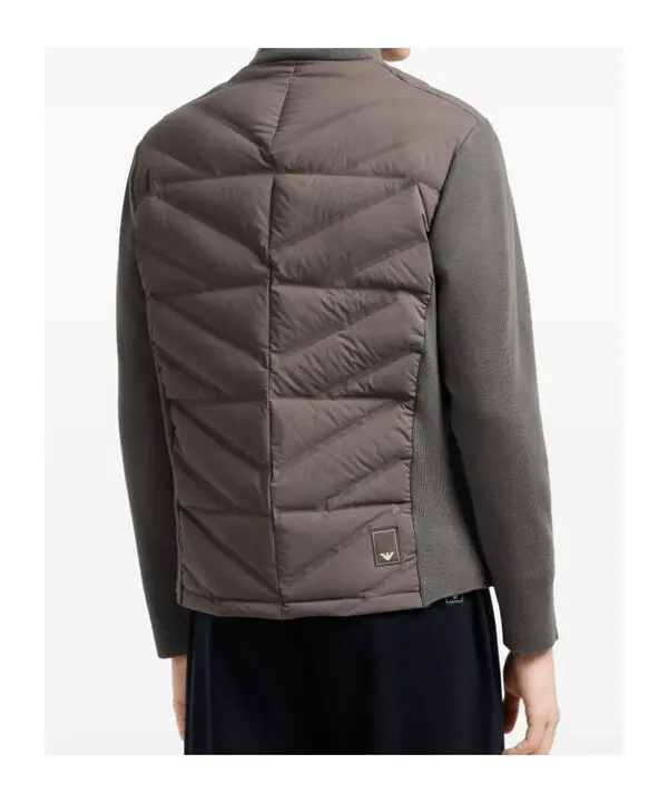 Emporio Armani Quilted Panelled Zip-up Jacket