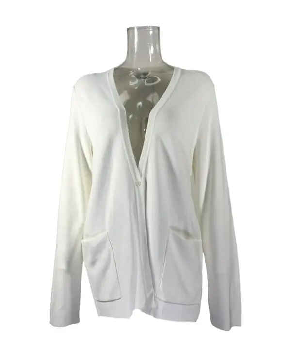 Max Mara V-neck Cardigan With Button Front And Pockets