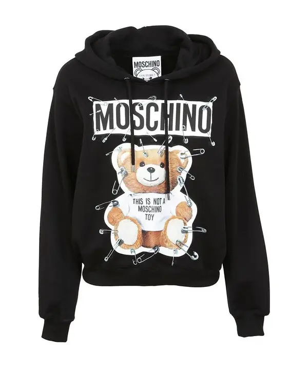 Moschino Paper Clip Bear Hoodie
