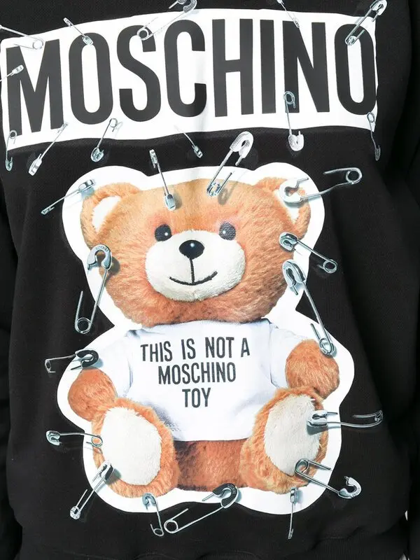 Moschino Paper Clip Bear Hoodie