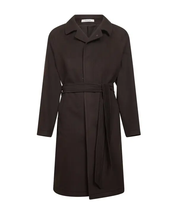 Tagliatore Belted Wool-cashmere Coat