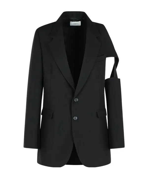 Coperni Single-breasted Blazer With Cutout Shoulders