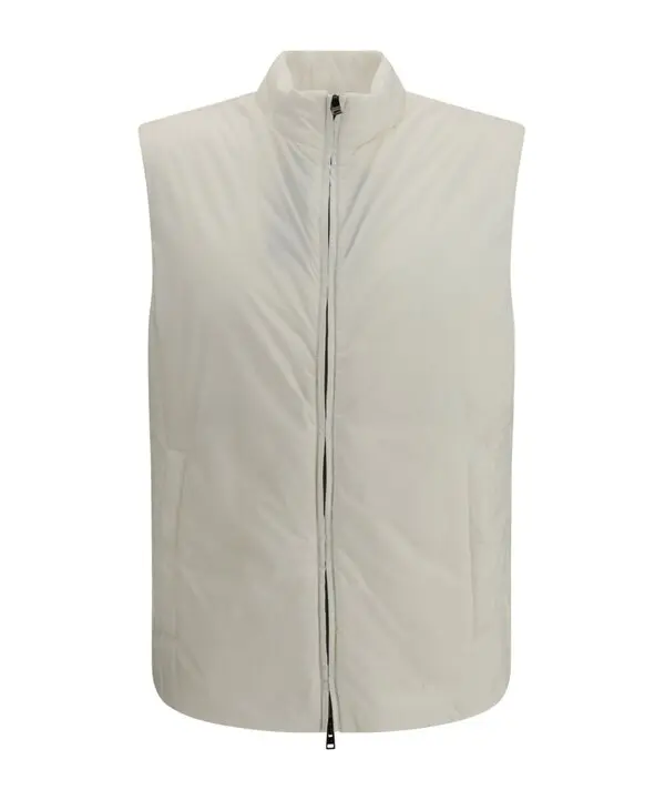 Herno Zip-up Sleeveless Gilet - Nude