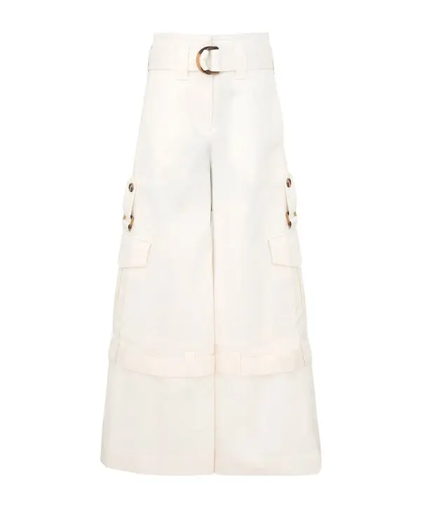 Zimmermann Illuminate Cargo Pants - Ivory