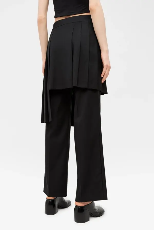 JUUN.J Double Layered Asymmetrical Pants