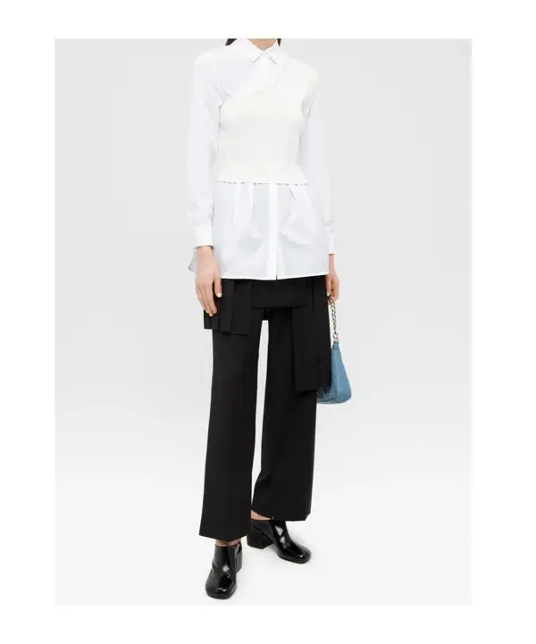 JUUN.J Double Layered Asymmetrical Pants
