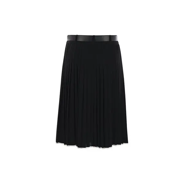 Max Mara Savana Belted Pleated Skirt
