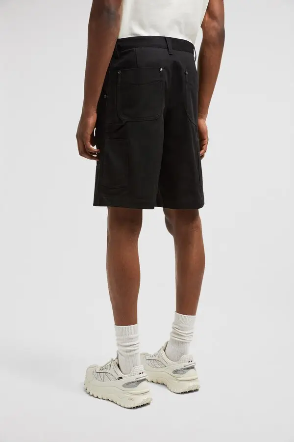 Moncler Belted Denim Shorts - Black