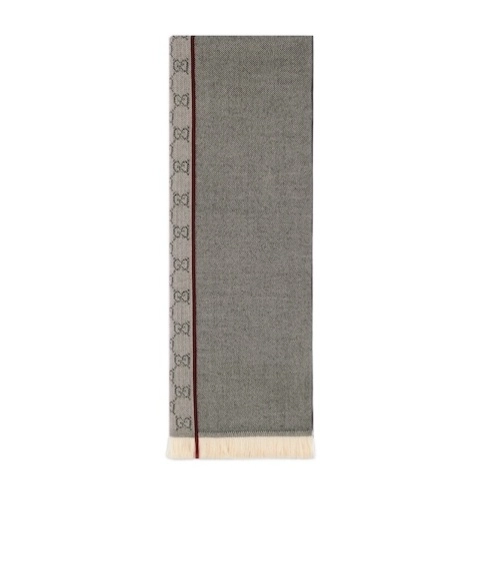 Gucci Gg Wool Jacquard Scarf