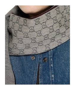 Gucci Gg Wool Jacquard Scarf