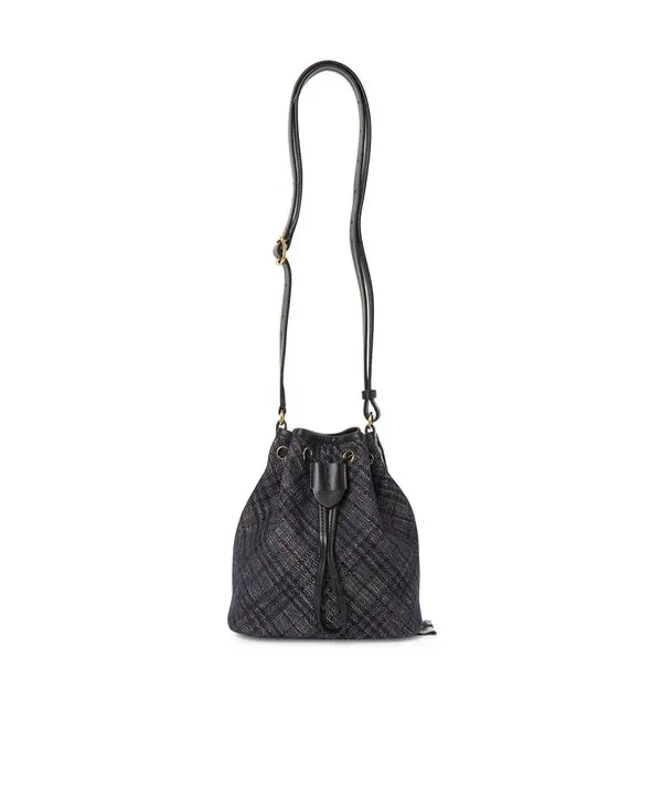 Burberry Drawstring Denim Bucket Bag - No