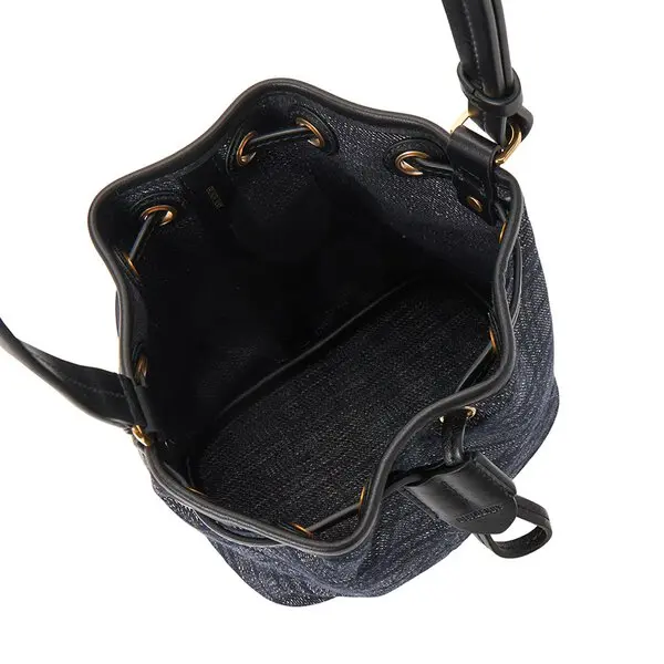 Burberry Drawstring Denim Bucket Bag - No